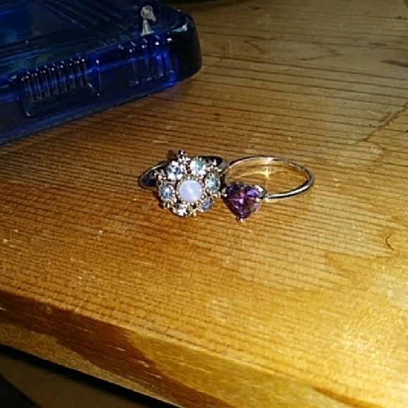 Jewelry | Vintage Avon Ring And New Purple Heart Ring | Poshmark
